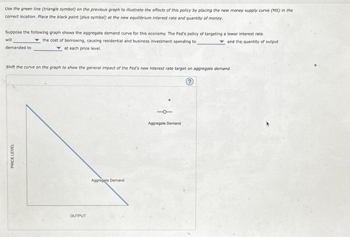 Solved 3. Changes in the money supply The following graph | Chegg.com