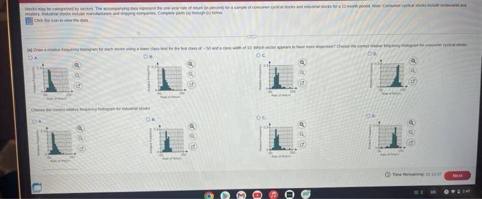 Stocks may be categorized by sectors. The | Chegg.com
