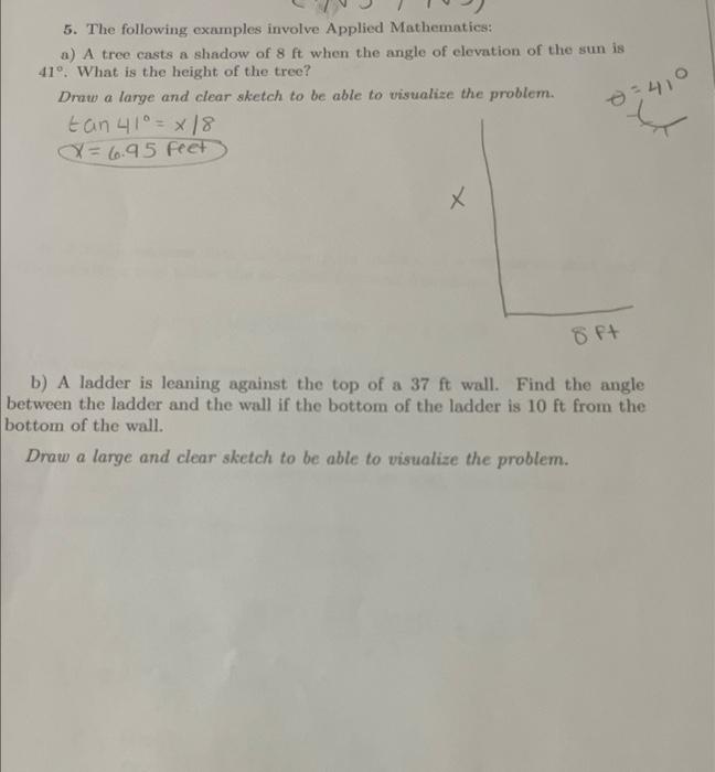 Solved 5. The following examples involve Applied | Chegg.com