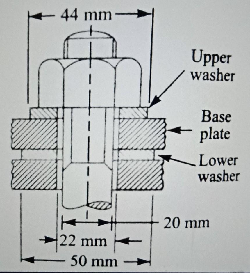 Solved A rectangular base plate is fixed at each of its four | Chegg.com