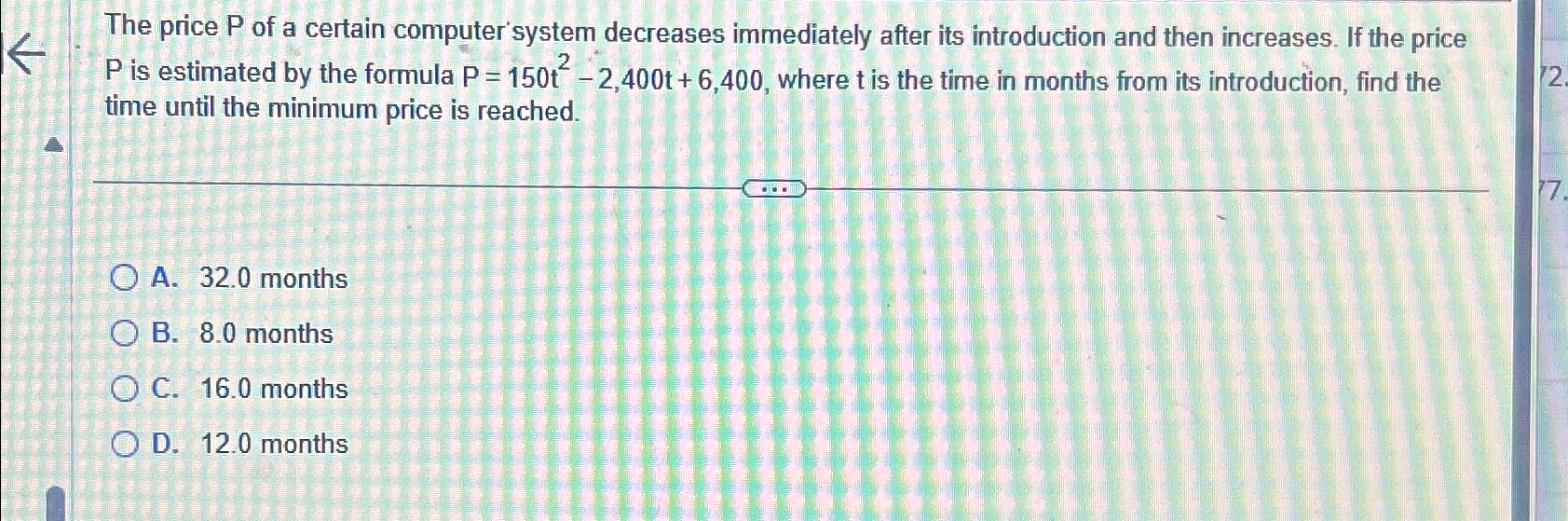 Solved The price P of a certain computer'system decreases | Chegg.com