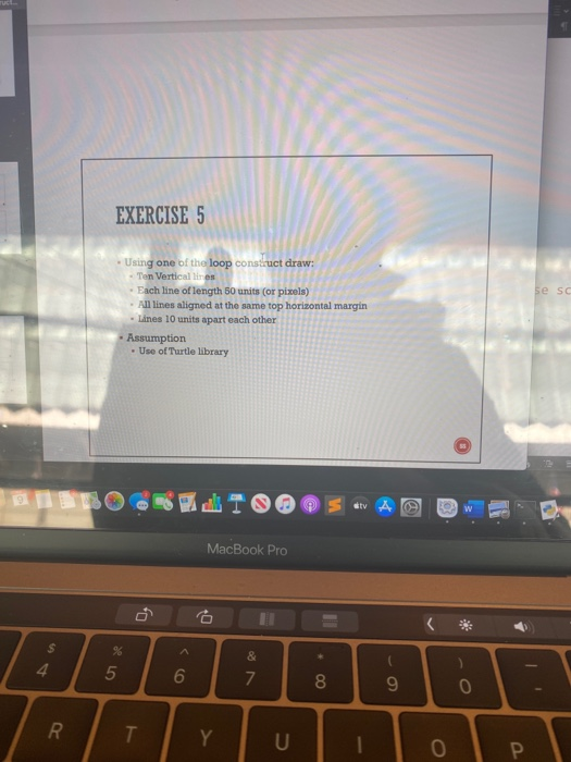 Solved EXERCISE 5 se so . Using one of the loop construct | Chegg.com