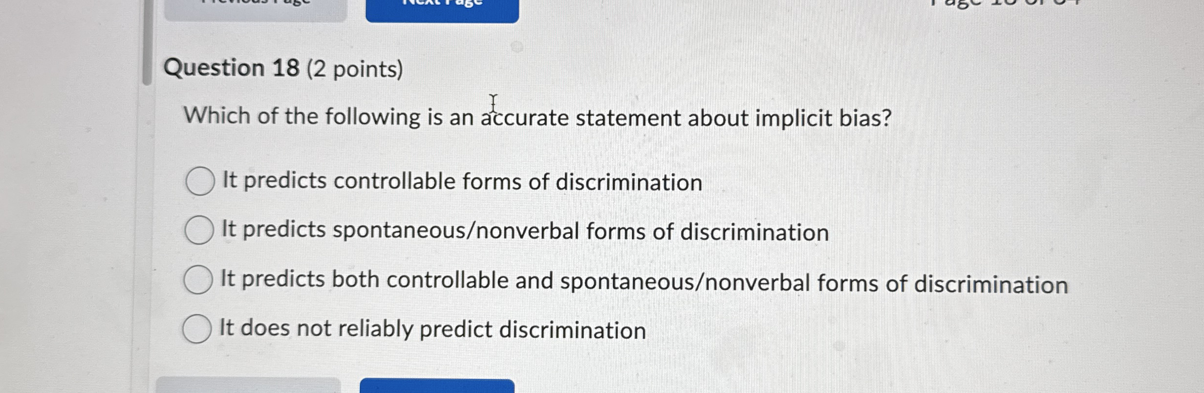 Solved Question 18 (2 ﻿points)Which of the following is an | Chegg.com