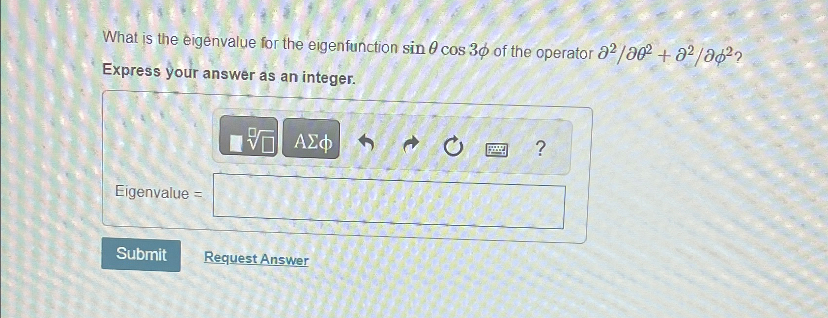 Solved What is the eigenvalue for the eigenfunction | Chegg.com