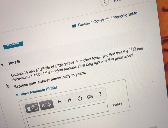 Solved Review Constants 1 Periodic Table - Part | Chegg.com