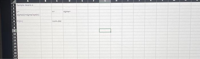 Solved can i get directions on how to feel out the excel | Chegg.com