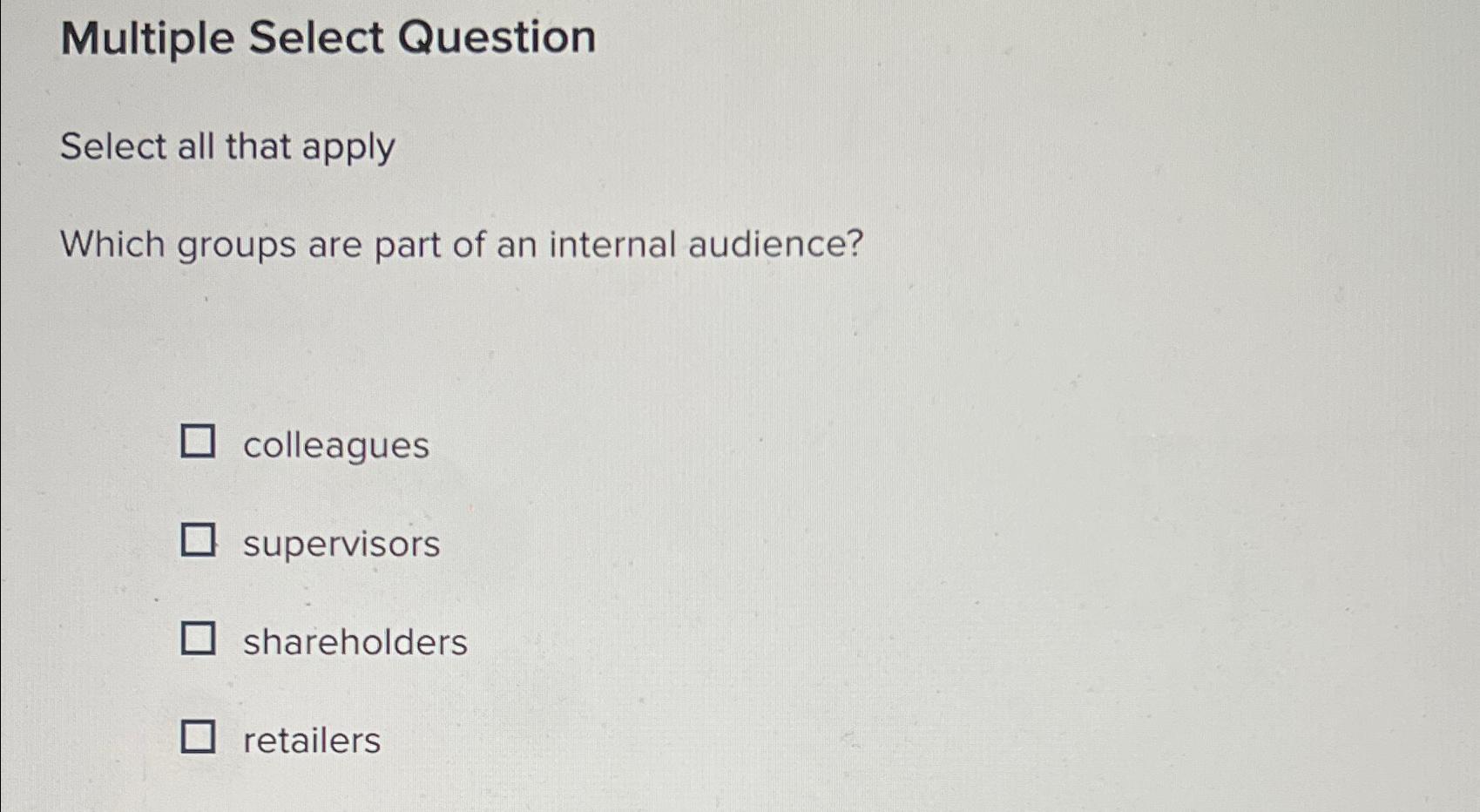 Solved Multiple Select QuestionSelect all that applyWhich | Chegg.com