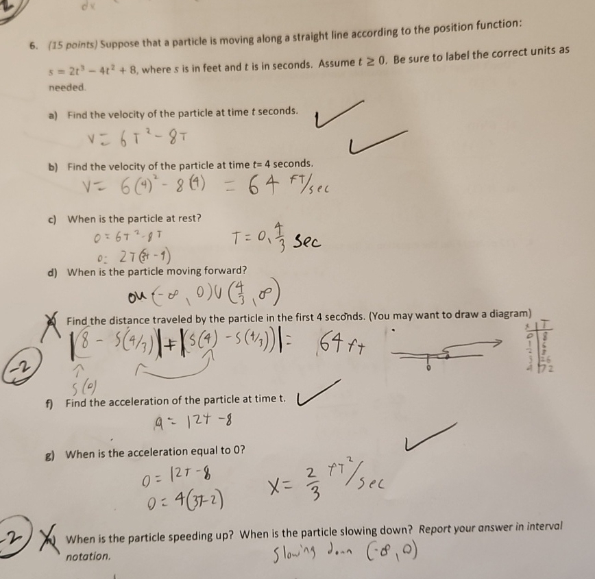 Solved (15 ﻿points) ﻿Suppose that a particle is moving along | Chegg.com