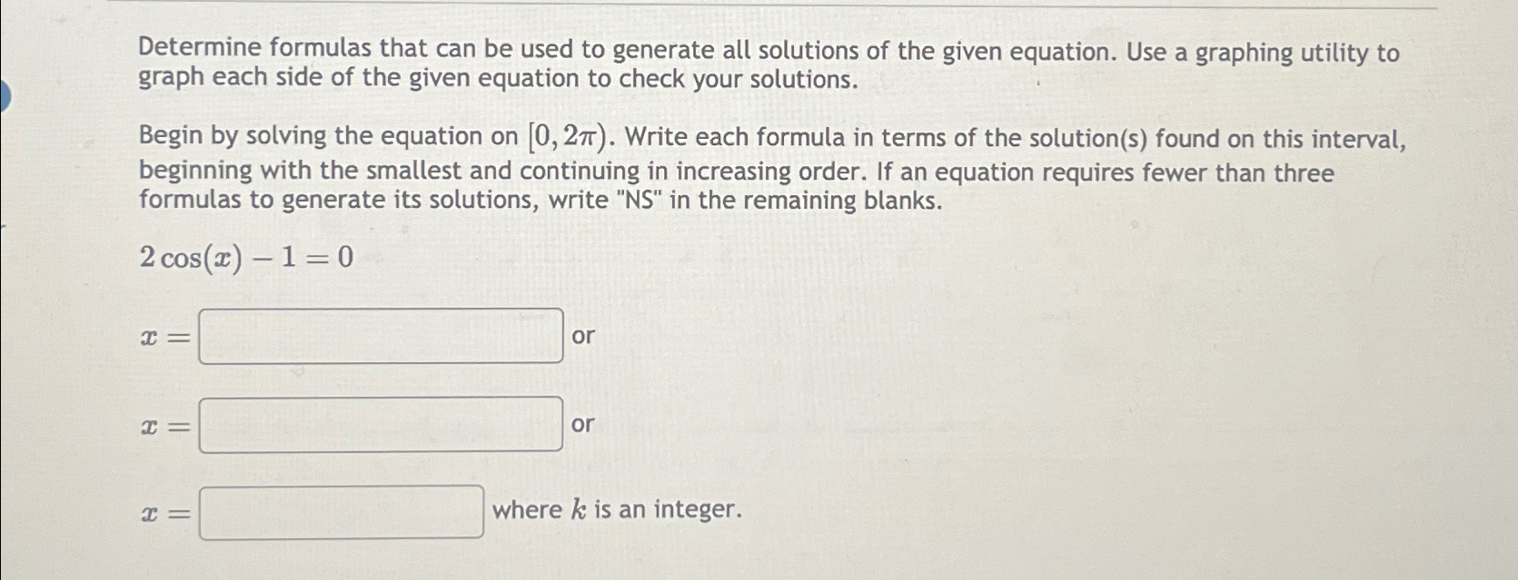 Solved Determine formulas that can be used to generate all | Chegg.com