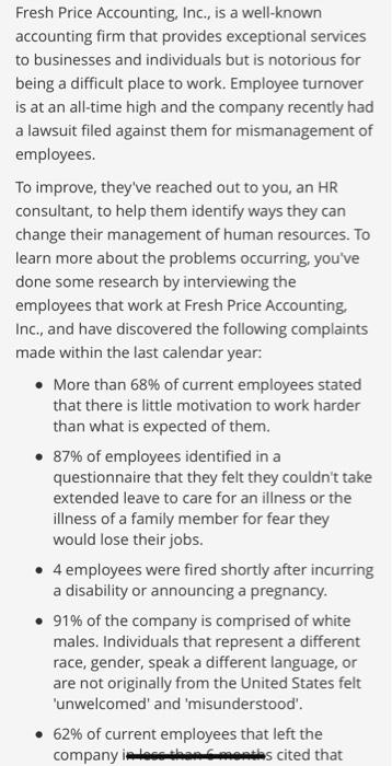 Solved Fresh Price Accounting, Inc., is a well-known | Chegg.com