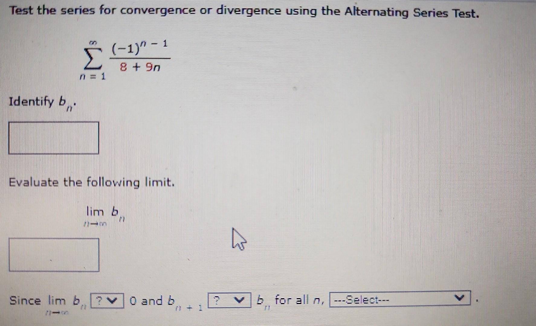 Solved Test the series for convergence or divergence using | Chegg.com