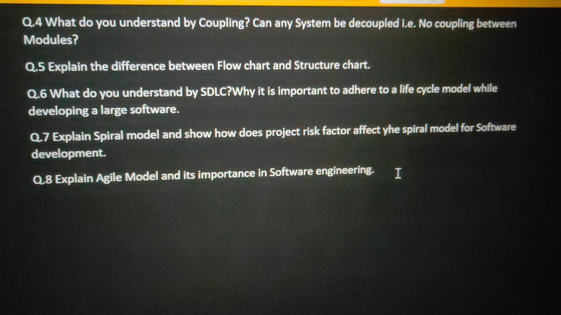 Solved Q.4 What do you understand by Coupling? Can any | Chegg.com