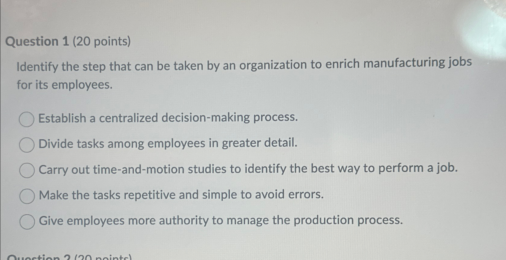 Solved Question 1 (20 ﻿points)Identify the step that can be | Chegg.com