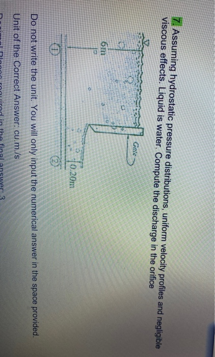 Solved 7. Assuming hydrostatic pressure distributions, | Chegg.com