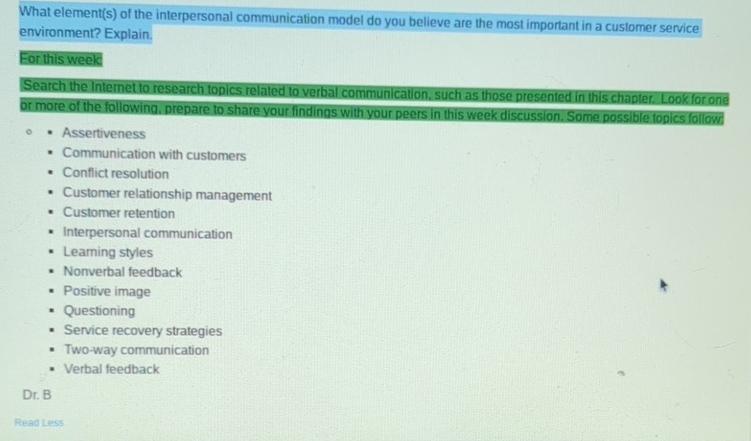 Solved What element(s) ﻿of the interpersonal communication | Chegg.com