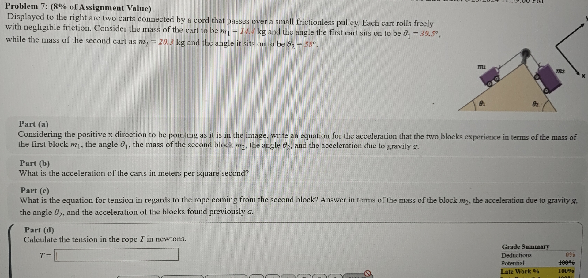 Solved Problem 7: (8% ﻿of Assignment Value)Displayed to the | Chegg.com