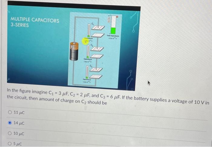 Solved MULTIPLE CAPACITORS 3-SERIES In the figure imagine | Chegg.com