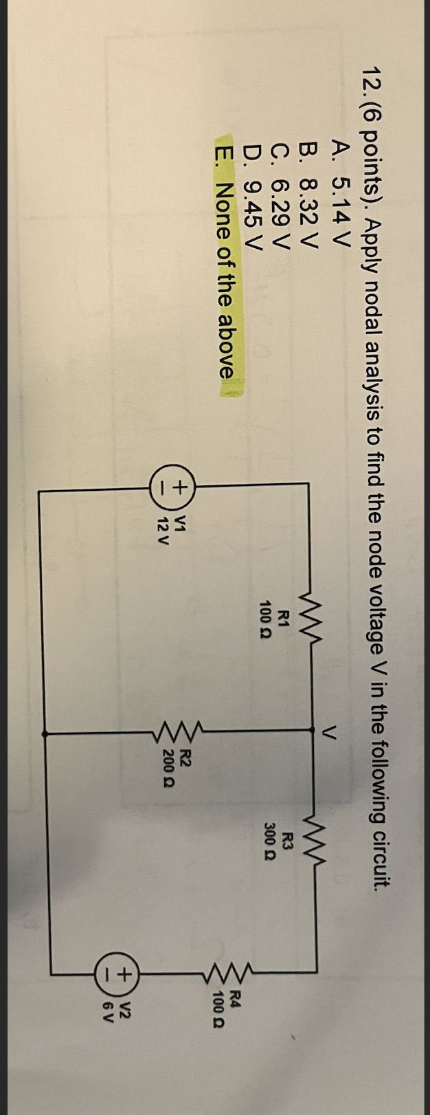 Solved 12. (6 ﻿points). ﻿Apply nodal analysis to find the | Chegg.com