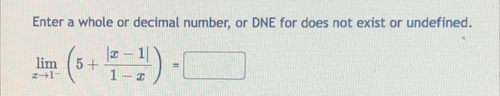Solved Enter a whole or decimal number, or DNE for does not | Chegg.com