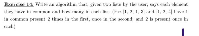 Solved Exercise 14 Write An Algorithm That Given Two Lists 3335