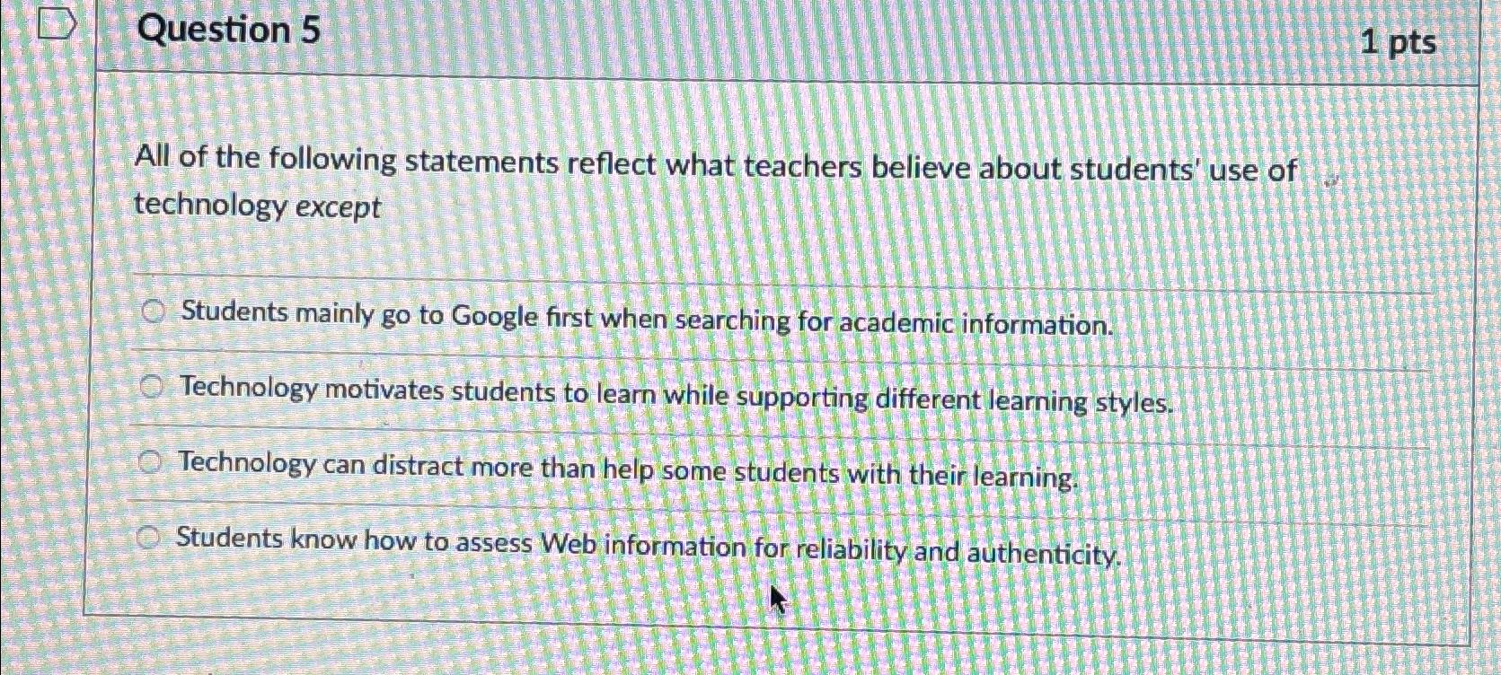 Solved Question 51 ﻿ptsAll of the following statements | Chegg.com