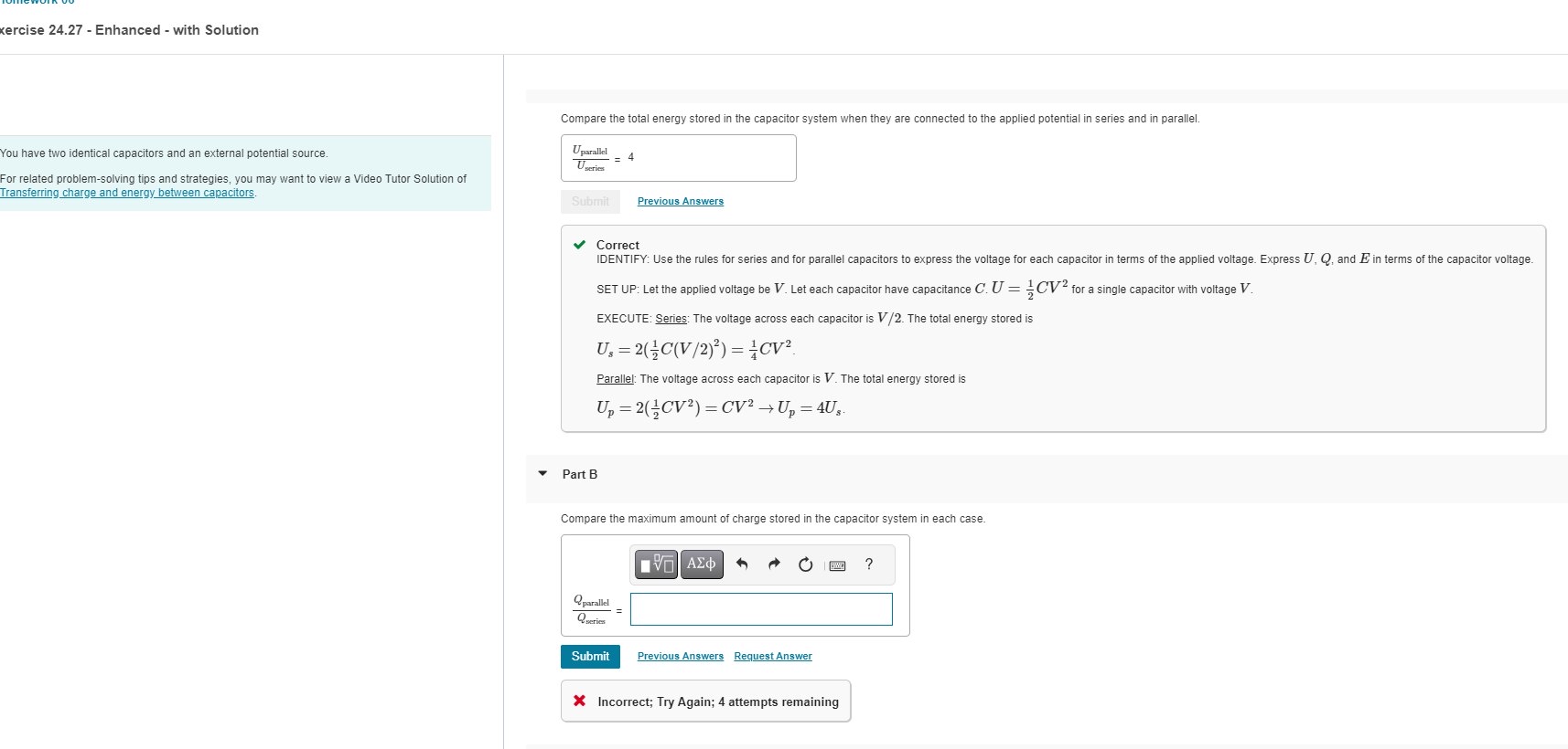 Solved xercise 24.27 - ﻿Enhanced - ﻿with SolutionCompare the | Chegg.com