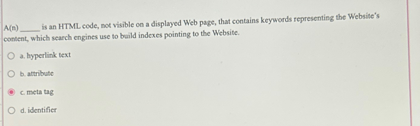 Solved An ﻿is An Html Code Not Visible On A Displayed Web