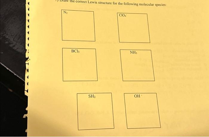 Solved N₂ The Correct Lewis Structure For The Following