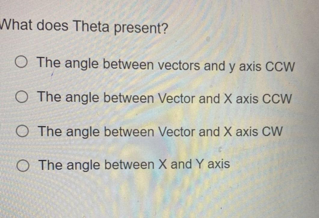 Solved Nhat Does Theta Present The Angle Between Vectors