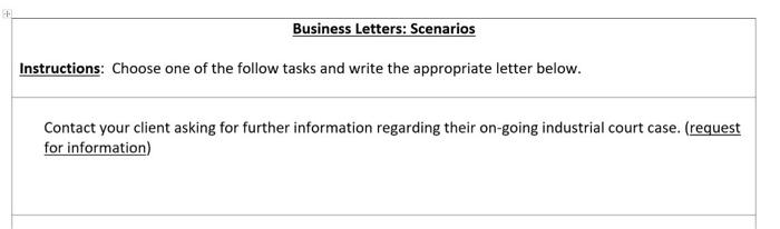 scenario : Contact your client asking for further | Chegg.com