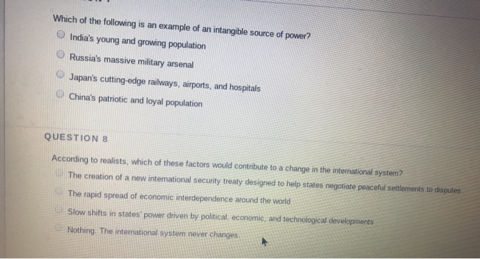 Solved Which of the following is an example of an intangible | Chegg.com