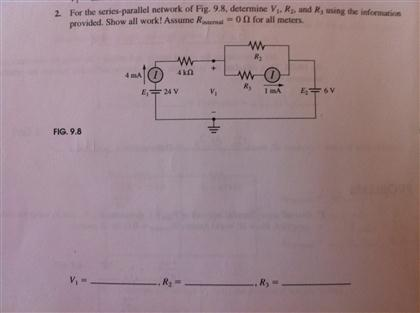 Solved For the series-parallel network of Fig. 9.8, | Chegg.com