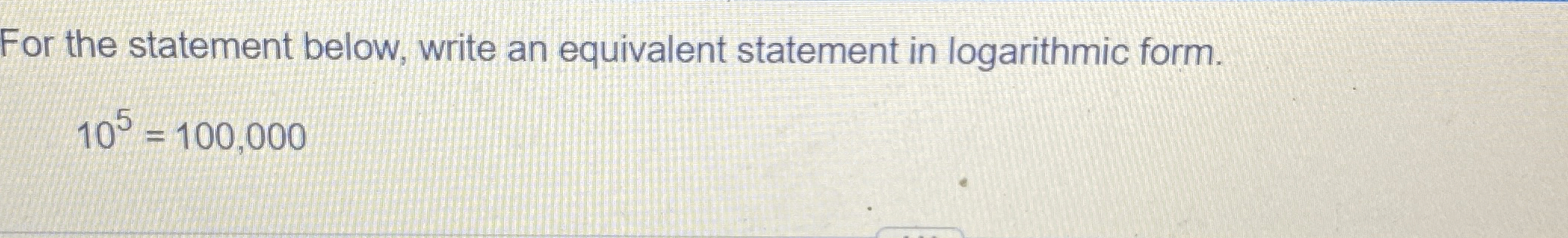 Solved For the statement below, write an equivalent | Chegg.com