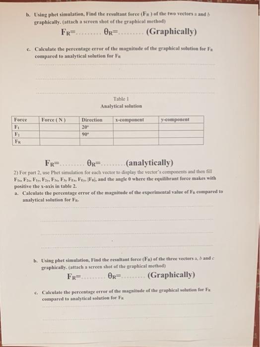Solved Vector Addition Using PHET Simulation Name : This | Chegg.com