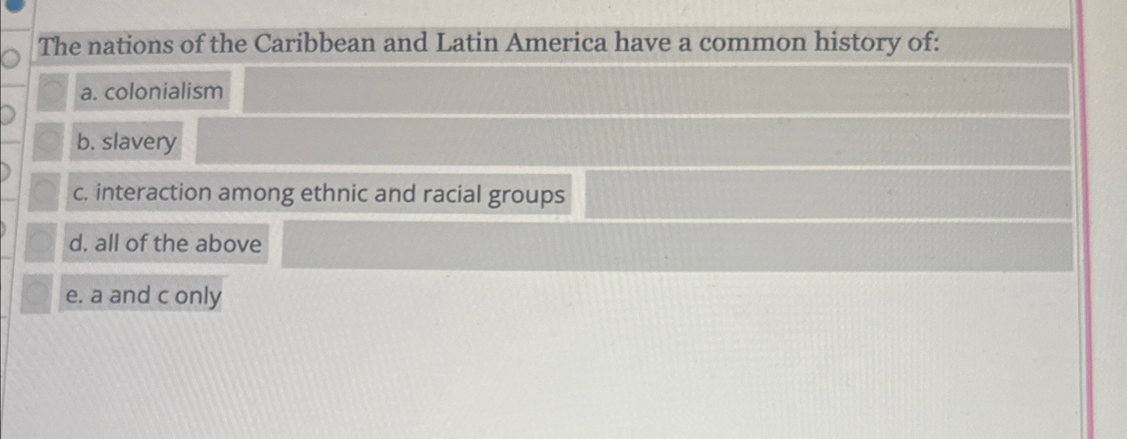 Solved The nations of the Caribbean and Latin America have a | Chegg.com