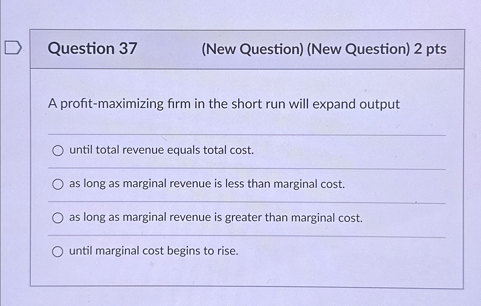 Solved Question 37(New Question) (New Question) 2 ﻿ptsA | Chegg.com