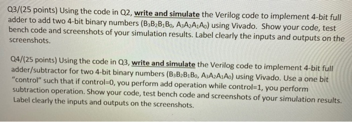 Solved Q3/(25 points) Using the code in Q2, write and | Chegg.com