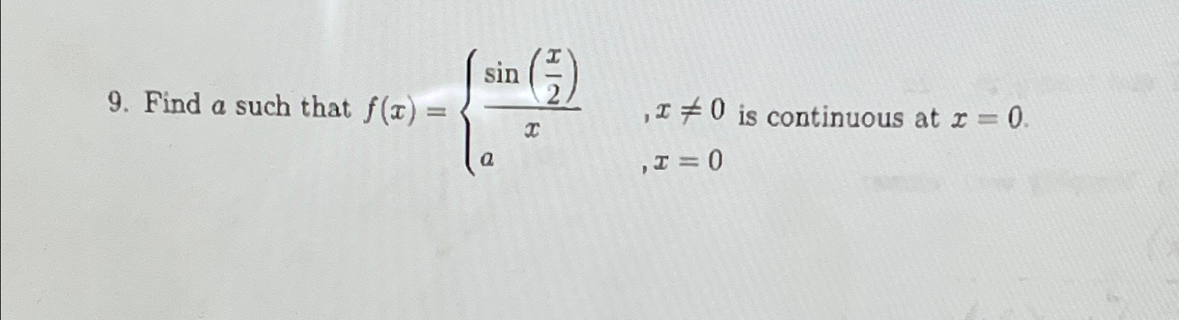 Solved Find a such that | Chegg.com