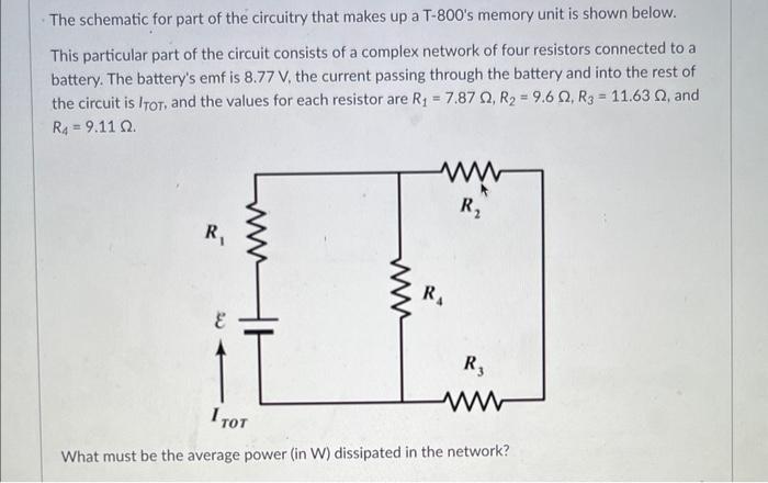 Solved The schematic for part of the circuitry that makes up | Chegg.com