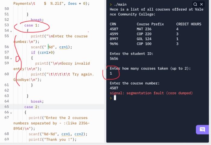 Solved C PROGRAMMING LANGUAGE why is it telling me this and | Chegg.com ...