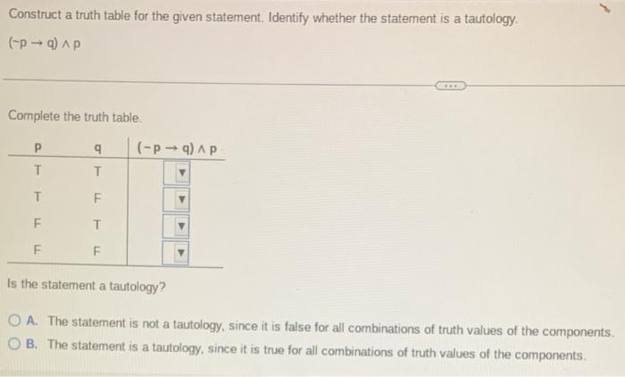Solved Construct a truth table for the following compound | Chegg.com