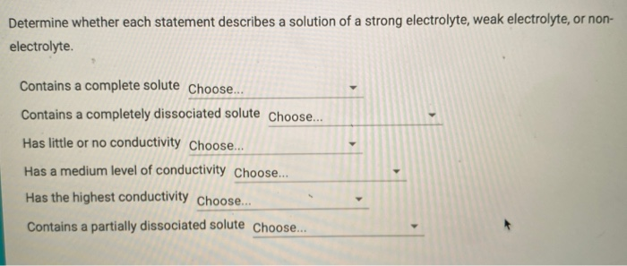 Solved Determine whether each statement describes a solution | Chegg.com
