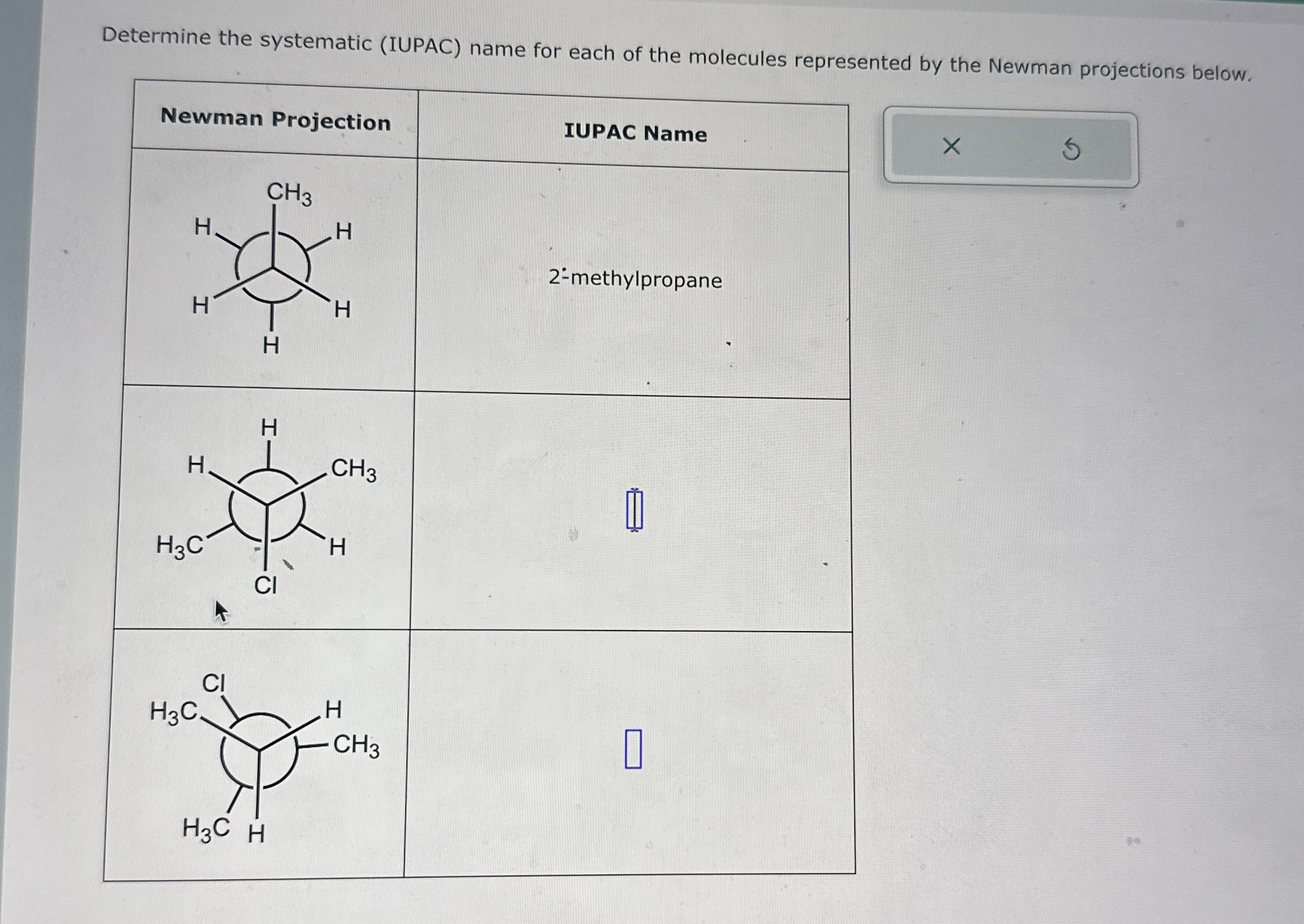 Solved Determine the systematic (IUPAC) ﻿name for each of | Chegg.com