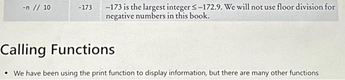 Calling Functions - We have been using the print | Chegg.com