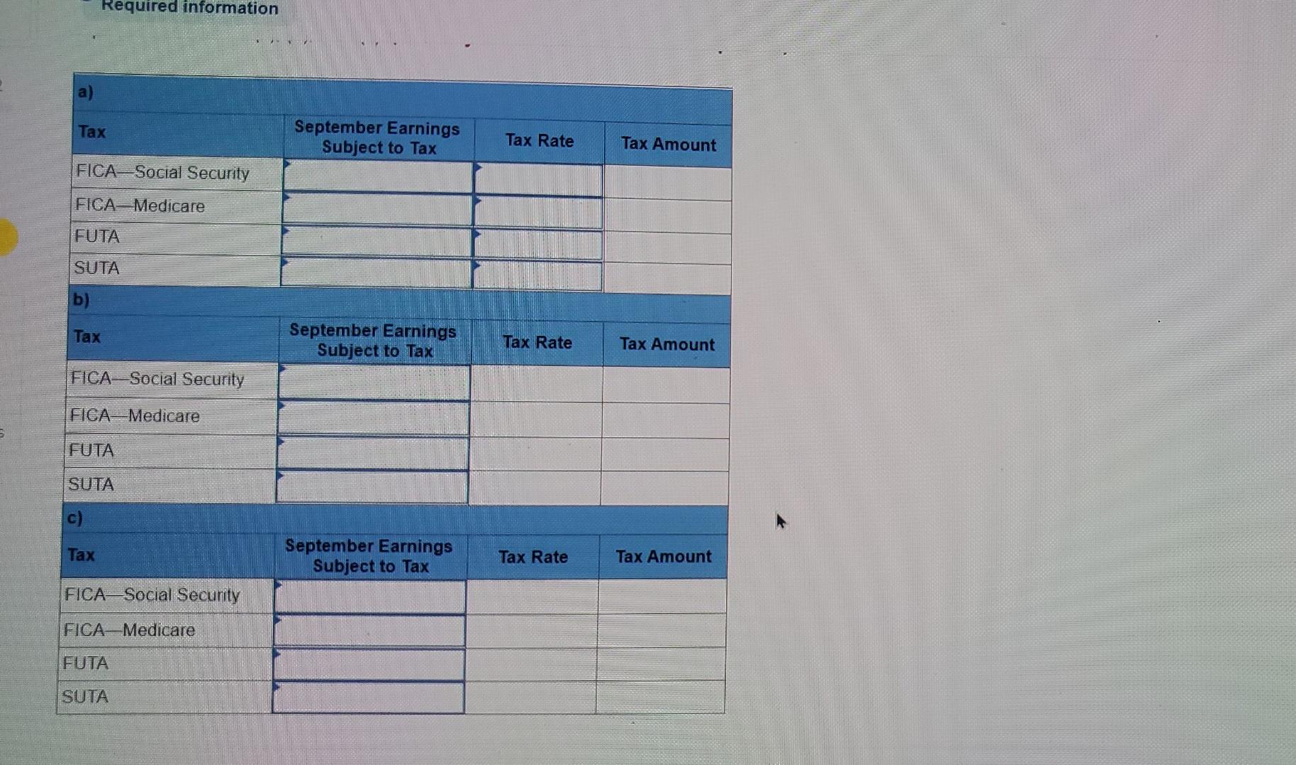 Solved Required information Whe following information | Chegg.com
