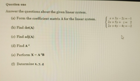 Solved Question oneAnswer the questions about the given | Chegg.com