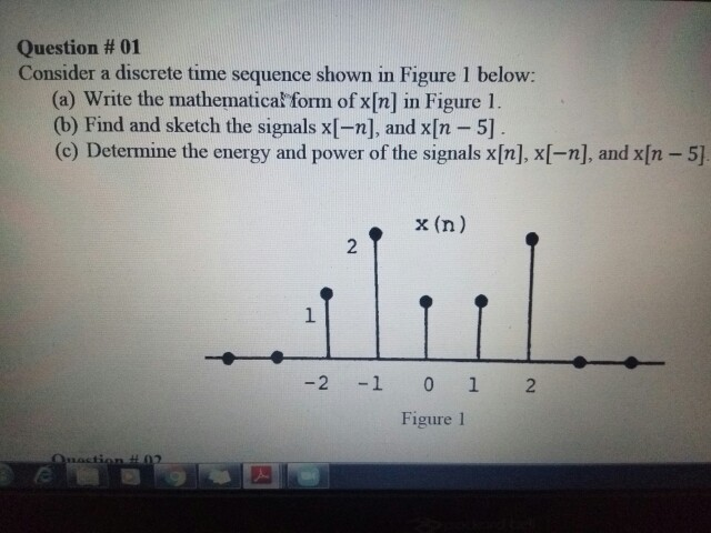 Solved Question 01 Consider A Discrete Time Sequence Shown 