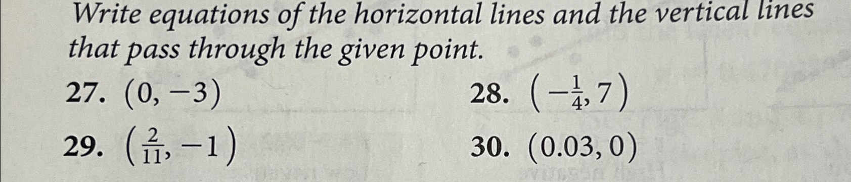 Solved Write equations of the horizontal lines and the | Chegg.com