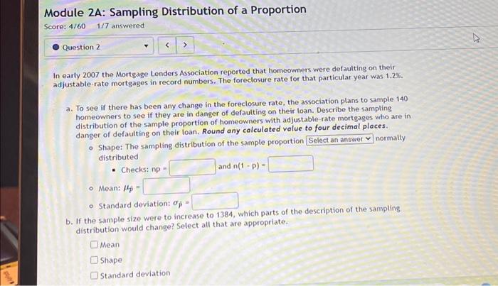 Solved AirPods Module 2A: Sampling Distribution of a | Chegg.com