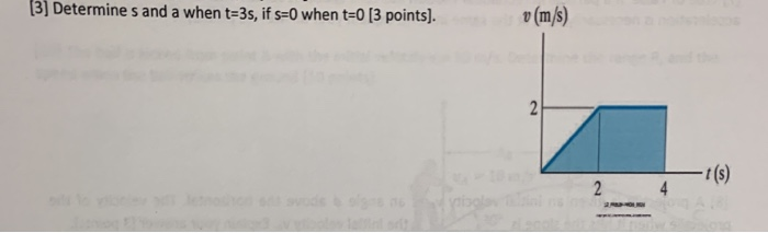 Solved (3) Determine s and a when t=3s, if s=0 when t=0 [3 | Chegg.com Solved (3) Determine s and a when t=3s, if s=0 when t=0 [3 | Chegg.com